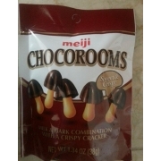 Meiji Chocorooms, Sweet & Crispy, Milk & Dark Combination With A Crispy Crackers: Calories ...