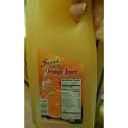 Sarah Orange Juice: Calories, Nutrition Analysis & More | Fooducate