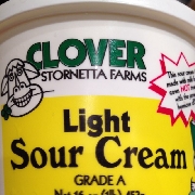 User added: Clover Stornetta Farms, Sour Cream, Light, Grade A ...