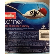 Muller Greek Yogurt, Non-fat, Dark Chocolate & Cherry: Calories ...