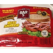 Bar S Deli Shaved Ham: Calories, Nutrition Analysis & More | Fooducate