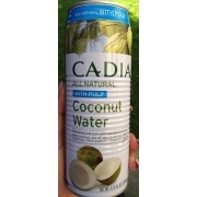 Cadia All Natural With Pulp, Coconut Water: Calories, Nutrition ...