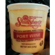Shullsburg Port Wine, Cold Pack Cheese Spread: Calories, Nutrition ...