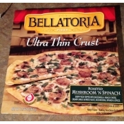 Bellatoria Ultra Thin Crust, Roasted Mushroom'N Spinach Crispy Pizza ...