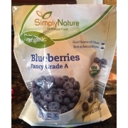 Simply Nature All Natural Food Organic Blueberries, Fancy Grade A ...