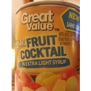 Great Value Fruit Cocktail, In Extra Light Syrup: Calories, Nutrition ...