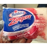 Hostess Zingers, Raspberry Iced Cake With Creamy Filling: Calories ...