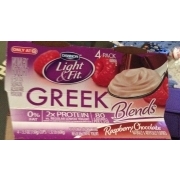Dannon Light & Fit Greek Yogurt, Raspberry Chocolate: Calories ...