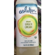 Evolution Fresh Organic Ginger Limeade, Fruit Juice Drink: Calories ...