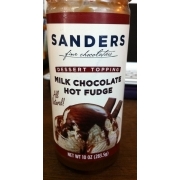 Sanders Dessert Topping Milk Chocolate Hot Fudge: Calories, Nutrition ...