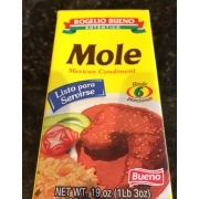 Rogelio Bueno Mole, Mexican Condiment: Calories, Nutrition Analysis ...