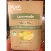 Great Value Lemonade Drink Mix: Calories, Nutrition Analysis & More ...
