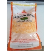 ShopRite Cheese, Finely Shredded, Mexican Blend: Calories, Nutrition ...