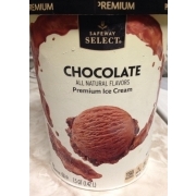 Safeway Select Chocolate, All Natural Flavors, Premium Ice Cream ...