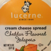User added: Lucerne, Cream cheese spread cheddar flavored jalapeño ...
