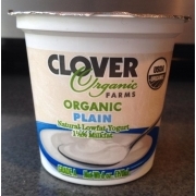Clover Organic Farms Yogurt, Plain, Natural Lowfat, Organic: Calories ...