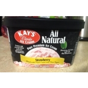 Kay's Classic Ice Cream All Natural Pure Premium Ice Cream, Strawberry ...