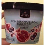 Safeway Select Sorbet, Blueberry, Acai, Pomegranate: Calories ...