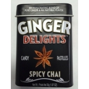 Ginger Delights Candy Pastilles, Spicy Chai: Calories, Nutrition ...