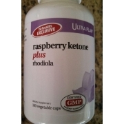 Ultra Plan Raspberry Ketone Plus Rhodiola, Dietary Supplement: Calories ...