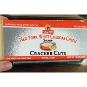 ShopRite New York White Cheddar Cheese, Cracker Cuts: Calories ...