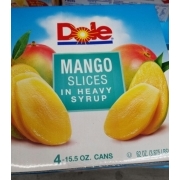 Dole Mango Slices In Heavy Syrup: Calories, Nutrition Analysis & More ...