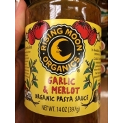 Rising Moon Organics Garlic & Merlot, Organic Pasta Sauce: Calories ...