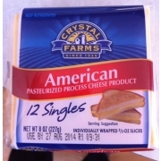 Crystal Farms Cheese, American: Calories, Nutrition Analysis & More ...