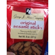 George J. Howe Company Original Sesame Sticks: Calories, Nutrition ...