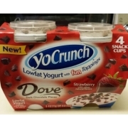 Breyers Yo Crunch Yogurt, Low-fat, Dove Dark Chocolate Pieces: Calories ...