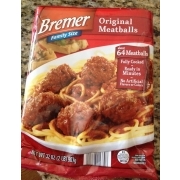 Bremer Original Meatballs: Calories, Nutrition Analysis & More | Fooducate
