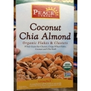 Peace Cereal Coconut Chia Almond, Organic Flakes & Clusters, Qhole ...