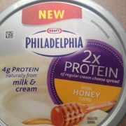 User added: Philadelphia , Philadelphia honey cream cheese 2x protein ...