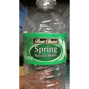 Best Choice Spring Natural Water: Calories, Nutrition Analysis & More ...