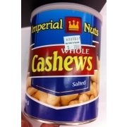 Imperial Nuts Whole Cashews, Salted: Calories, Nutrition Analysis ...