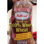 Butternut All Whole Grain, 100% Whole Wheat, Bread: Calories, Nutrition ...