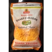 ShopRite Shredded Sharp Cheddar, Natural Cheese, Sharp Yellow: Calories ...