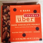 LARABAR Uber Bar, Dark Chocolate Peanut: Calories, Nutrition Analysis ...