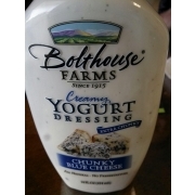Bolthouse Farms Creamy Yogurt Dressing, Chunky Blue Cheese: Calories ...