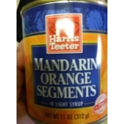 Harris Teeter Mandarin Orange Segments In Light Syrup: Calories ...