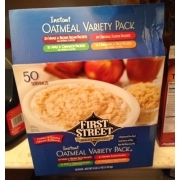 First Street Instant Oatmeal Variety Pack: Calories, Nutrition Analysis ...