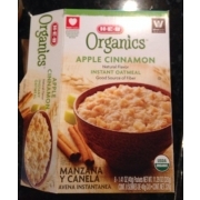 H E B Organics Apple Cinnamon Natural Flavor Instant Oatmeal Cereal ...