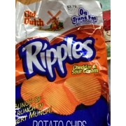 Old Dutch Ripples Cheddar And Sour Cream Flavored Potato Chips ...