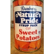 Dunbars Nature's Pride, Syrup Pack, Cut Sweet Potatoes: Calories ...