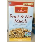 Peace Cereal Fruit & Nut Muesli: Calories, Nutrition Analysis & More ...