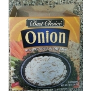 Best Choice Onion, Soup & Dip Mix: Calories, Nutrition Analysis & More ...