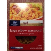 Kroger Large Elbow Macaroni, Enriched Macaroni Product: Calories ...