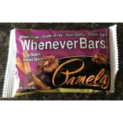 Pamela's Oat Raisin Walnut Spice, Whenever Bars: Calories, Nutrition ...