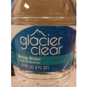 Glacier Clear Spring Water: Calories, Nutrition Analysis & More | Fooducate