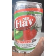 Mr Flav Strawberry Kiwi, Flavored Aerated Water: Calories, Nutrition ...
